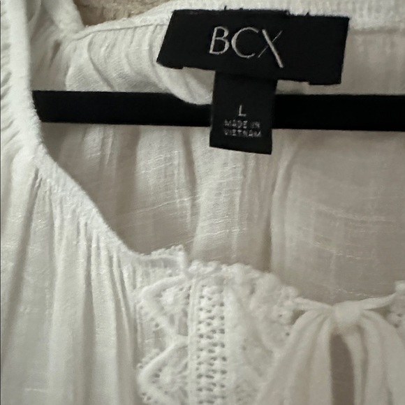 BCX | Tops | Bcx Ivory Blouse With Lace Accents | Poshmark